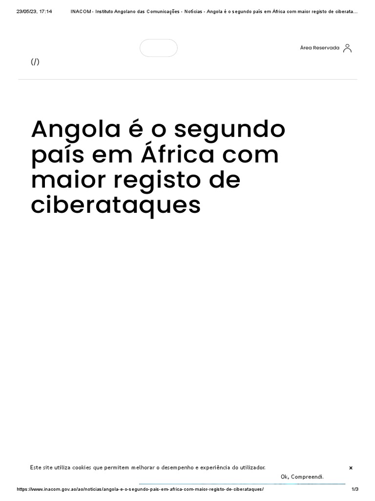 INACOM - Instituto Angolano Das Comunicações - Notícias - Angola É o ...