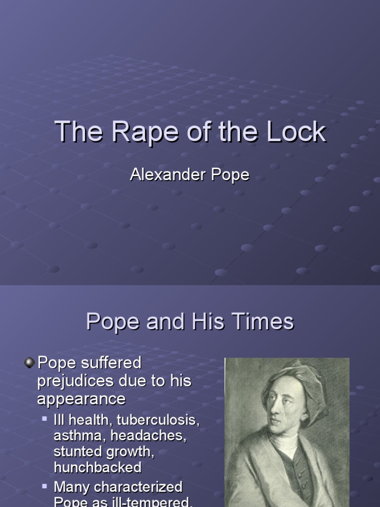 The Rape of The Lock | PDF | Poetry The Rape of The Lock | PDF | Poetry