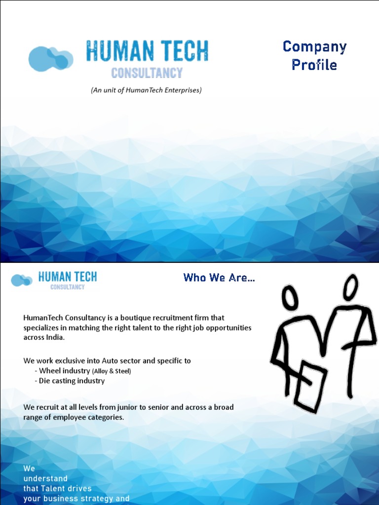 HumanTech_Consultancy-Introduction | PDF | Consultant | Recruitment