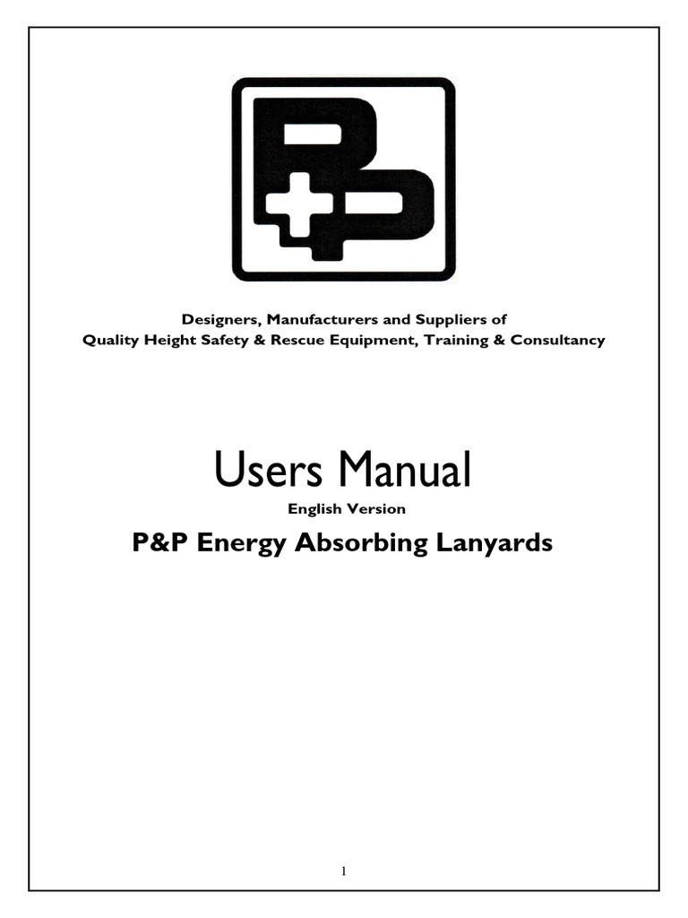 Energy Absorbing Lanyards V 1 | PDF | Legal Liability