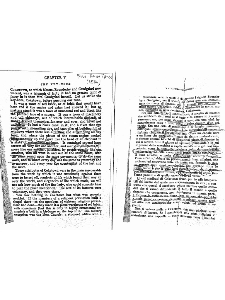 Coketown- Dickens Hard Times | PDF