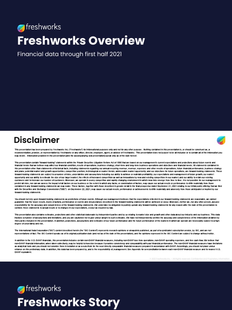 Freshworks Financial Overview 2021 | PDF