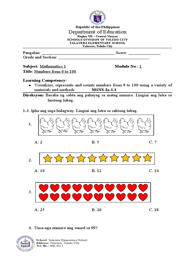 Las in Math1 Mod 1 | PDF
