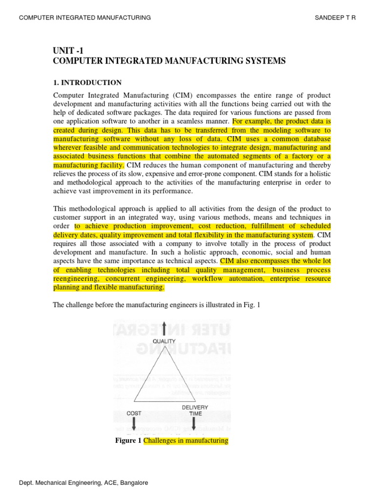 Introduction to CIM | PDF