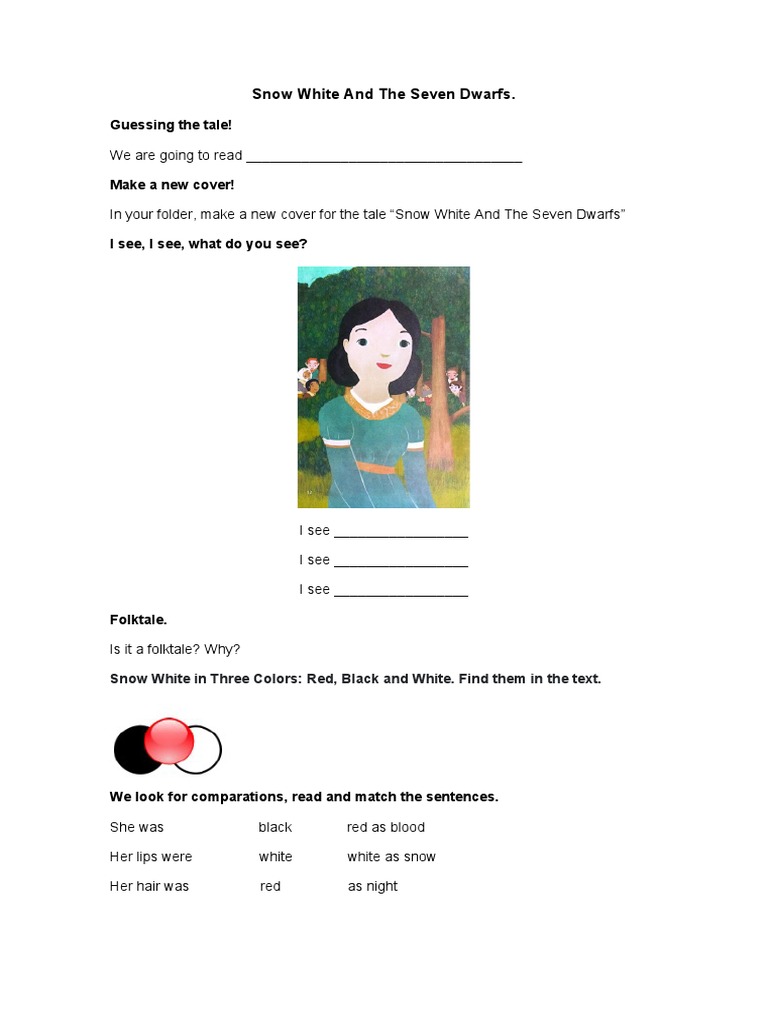 Snow White and The Seven Dwarfs | PDF | Snow White | Fairy Tales