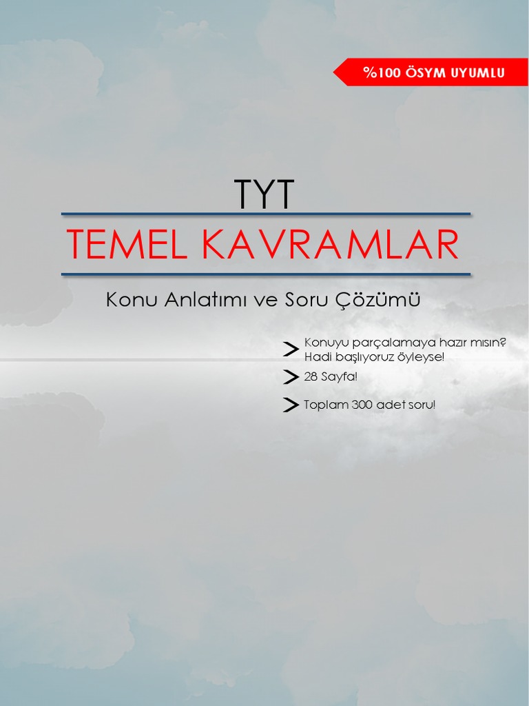 Temel Kavramlar: Konu Anlatımı Ve Soru Çözümü | PDF