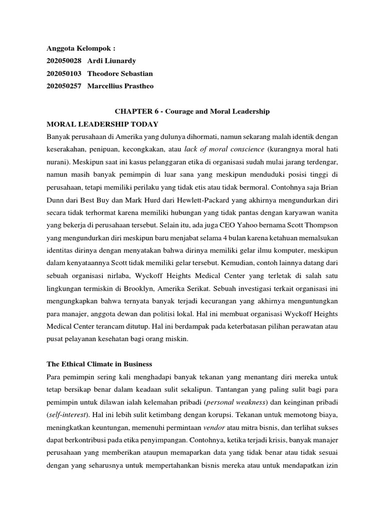 Leadership Chapter 6 | PDF