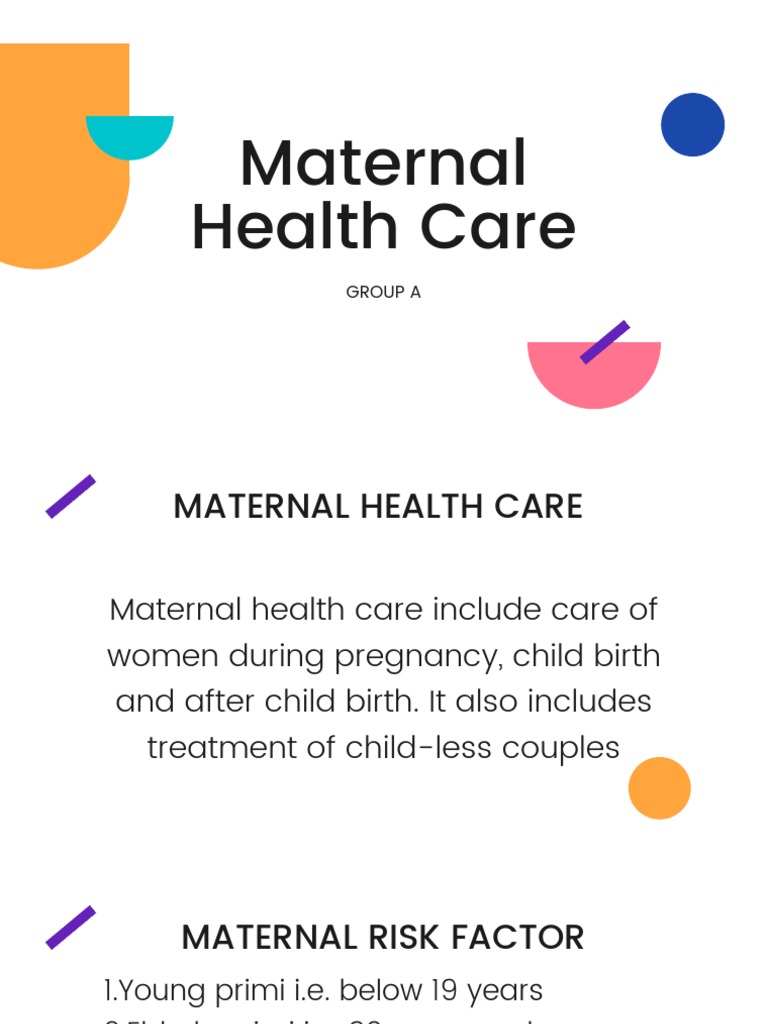 Maternal Healthcare | PDF | Childbirth | Pregnancy