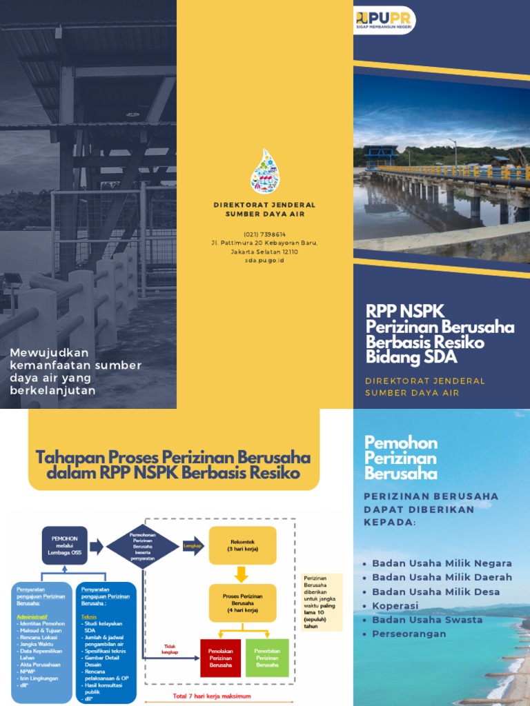 RPP NSPK: Perizinan Berusaha SDA | PDF