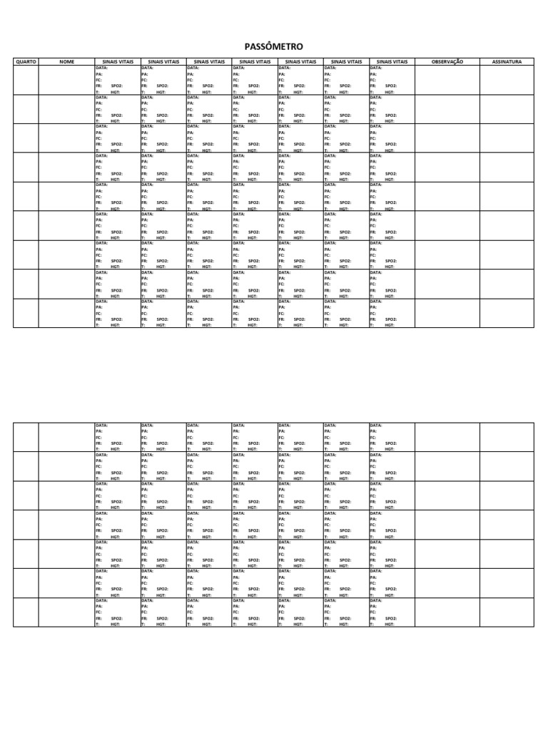 modelo passometro completo | PDF
