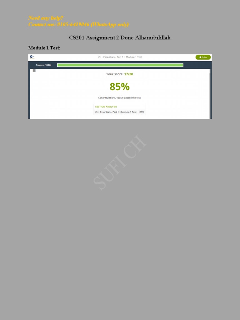 CS201 Assignment 2 Done Alhamdulillah | PDF | Career & Growth | Business