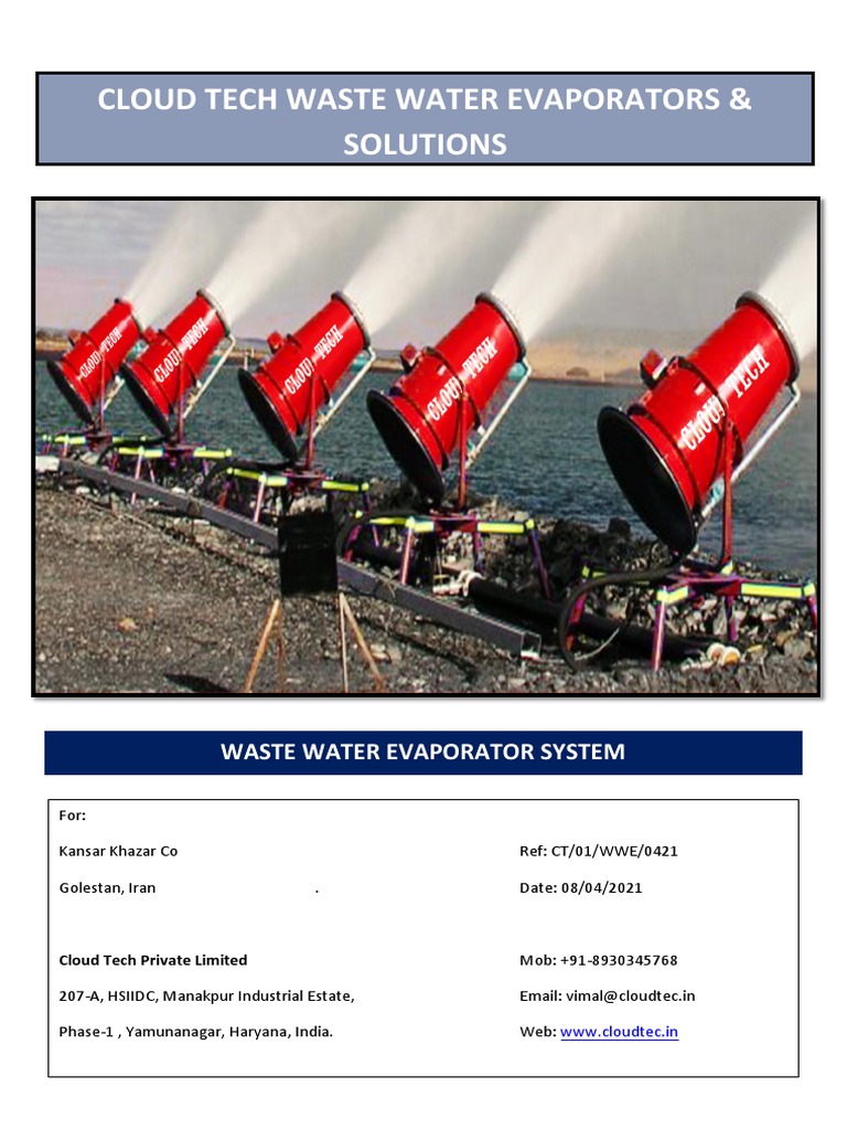 Proposal Wwme Ctfc150 | PDF | Pump | Water