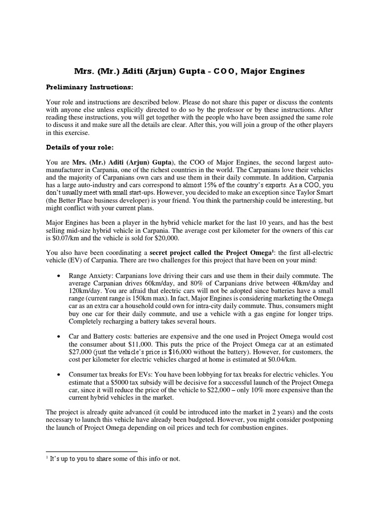 Carpania Auto Industry Strategy | PDF