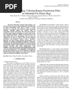 The Production of Bioplastics From Banana Peels | PDF | Plastic | Biodegradation