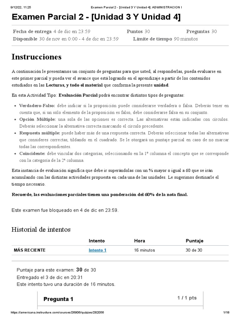 Examen Parcial 2 - [Unidad 3 Y Unidad 4] | PDF | Responsabilidad social ...