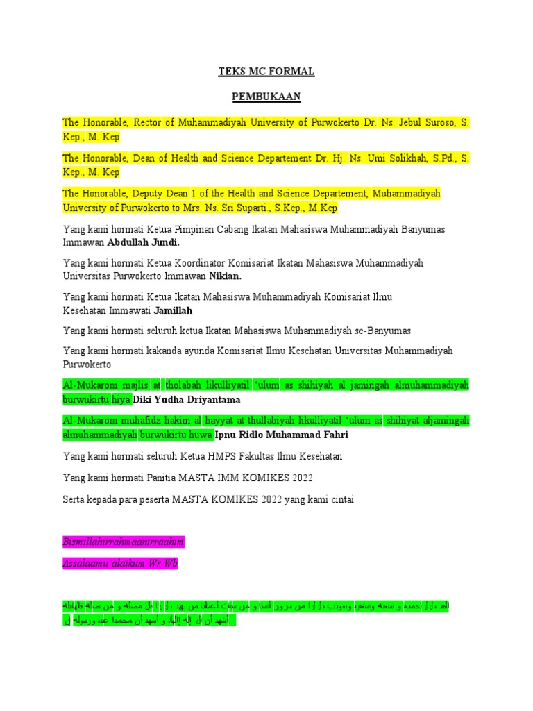 TEKS MC Formal Masta 2021 Fixed. | PDF