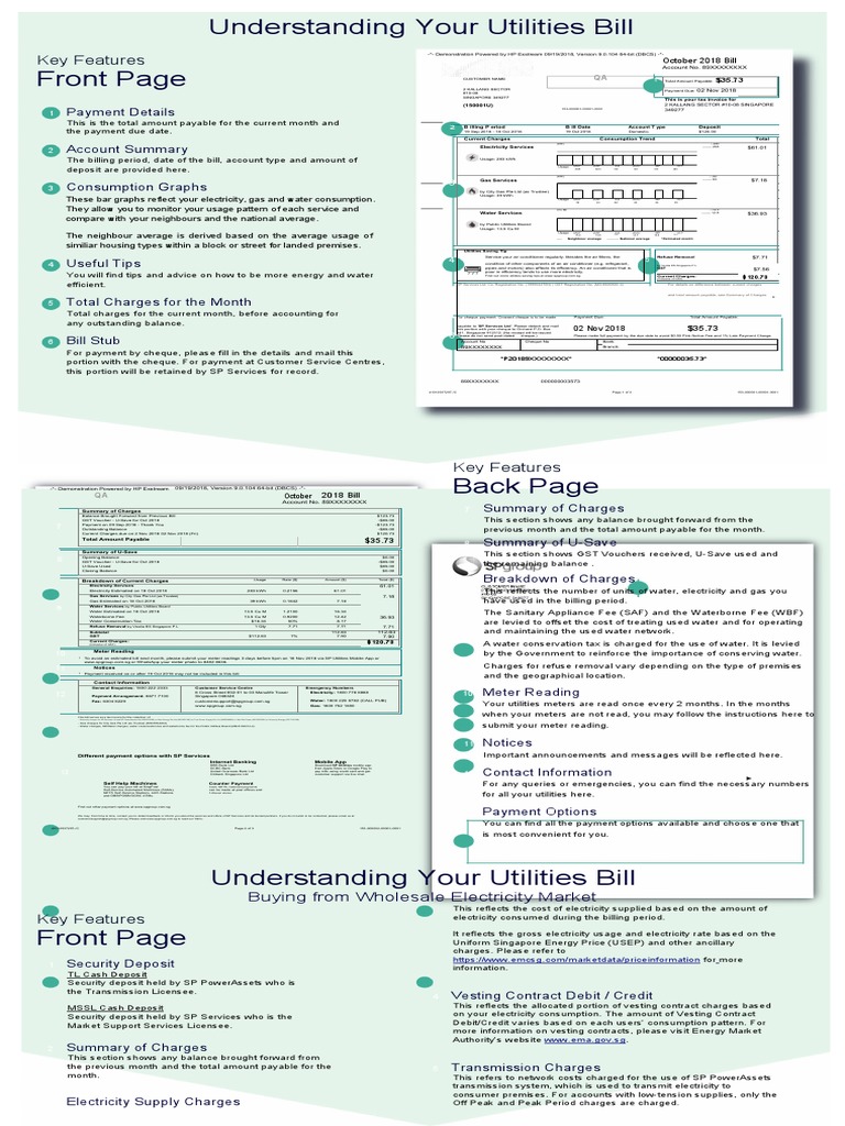 Utility Bill Template 01 | PDF | Cheque | Invoice
