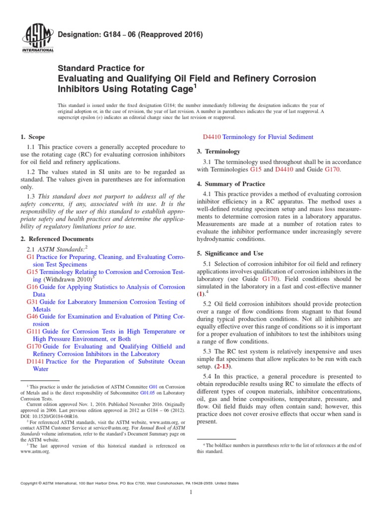 Astm G184 | PDF | Gases | Leak