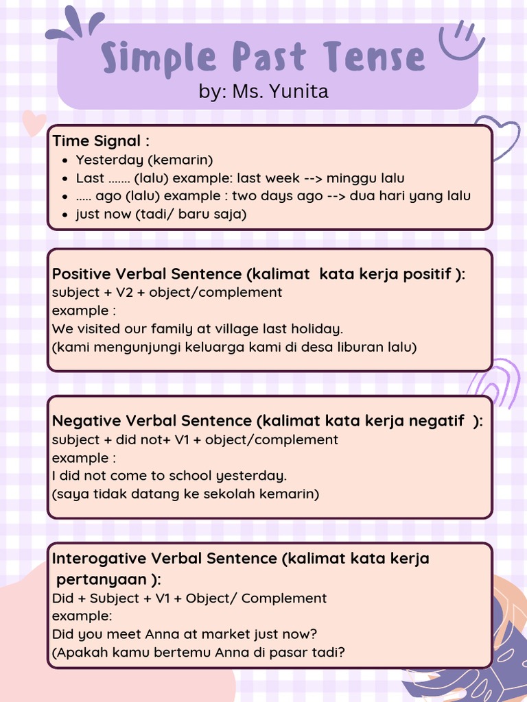 Simple Past Tense | PDF | Languages | Foreign Language Studies