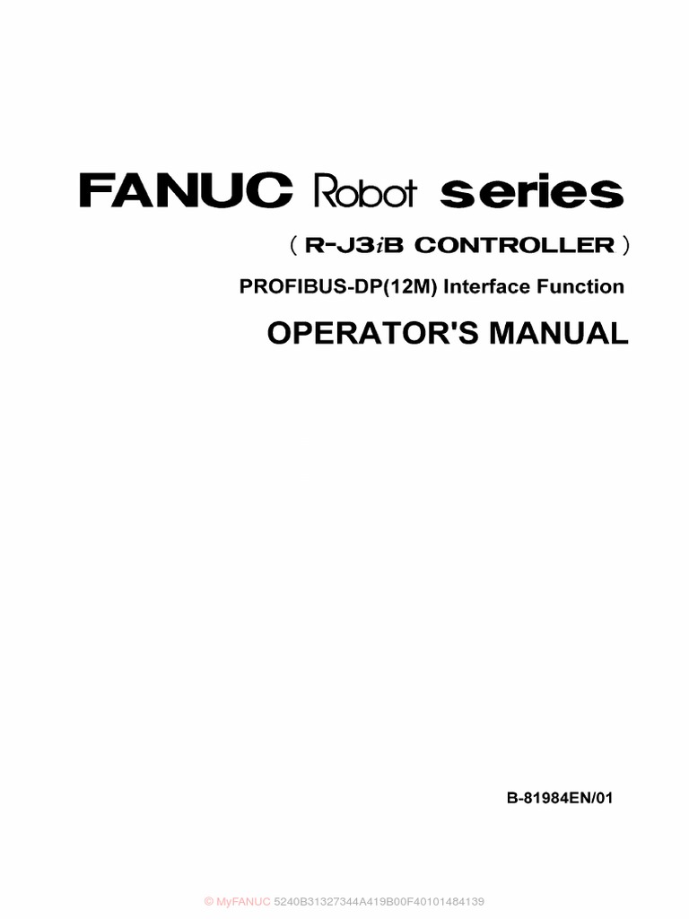 R-J3iB PROFIBUS-DP Interface Function | PDF | Input/Output | Electromagnetic Interference