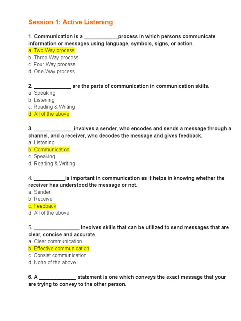Unit 1-MCQ | PDF | Communication | Sentence (Linguistics)
