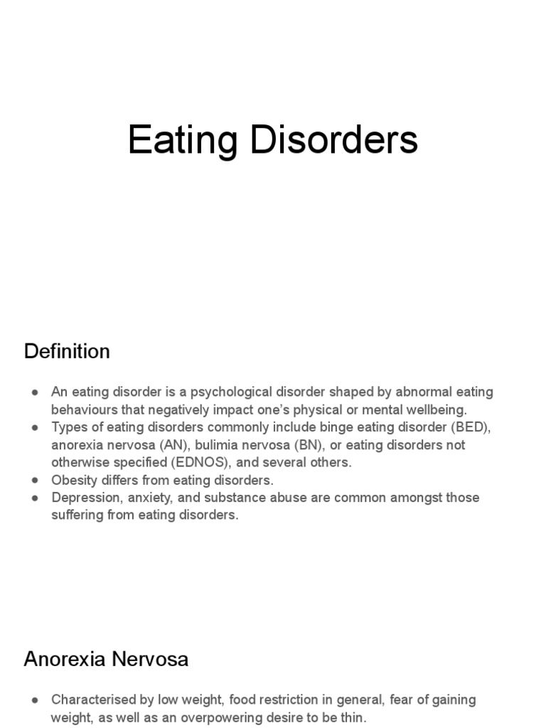 Eating Disorders | PDF | Eating Disorder | Anorexia Nervosa