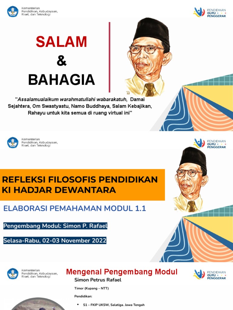 Modul 1.1 - Refleksi Filosofi Pendidikan KHD EP | PDF