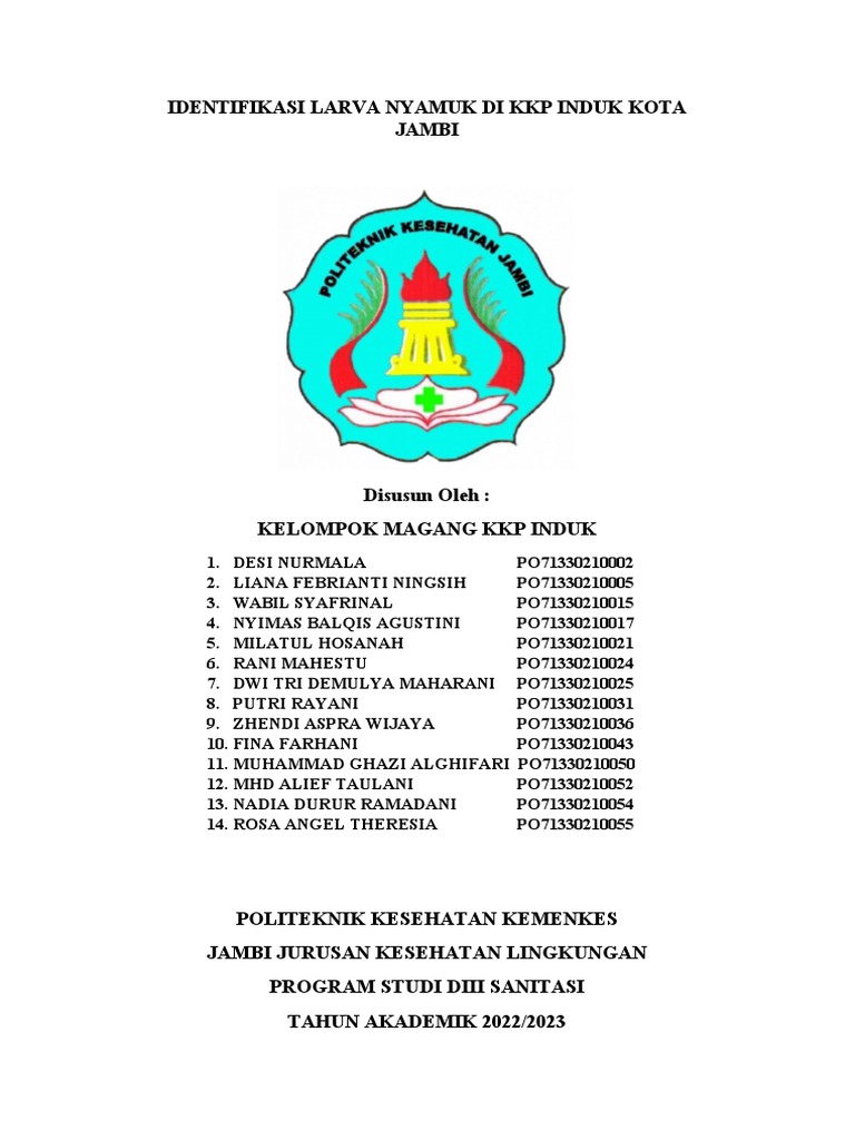 Laporan Harian - Identifikasi Larva Nyamuk | PDF | Kesehatan Holistik ...