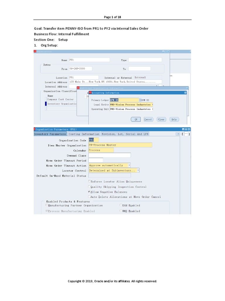 Inter-Company Internal Order Internal Fulfillment | PDF | Accounts ...