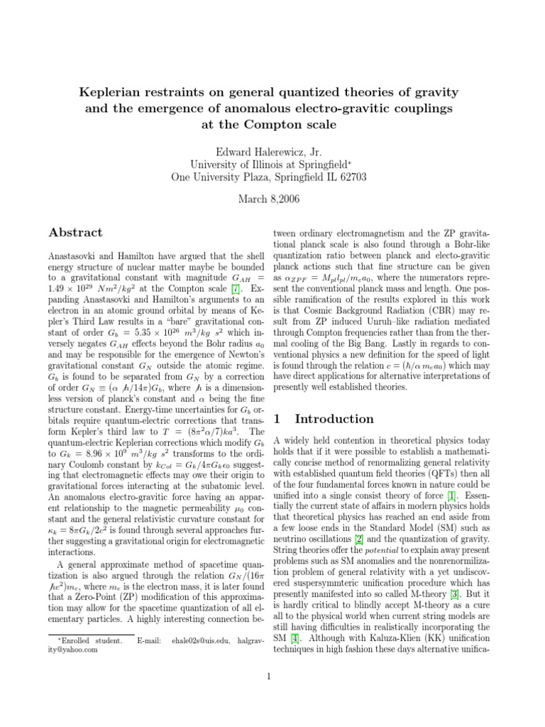 Keplerian restraints on general quantized theories of gravity | PDF