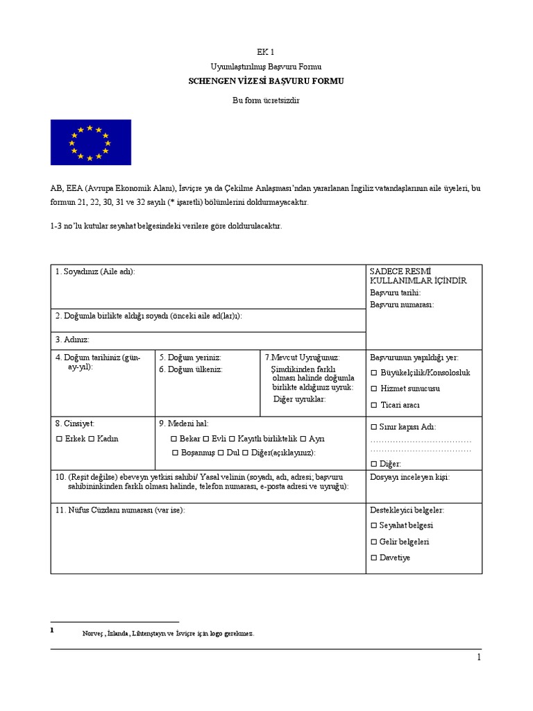 schengen_visa_application_form_turkish (1) | PDF