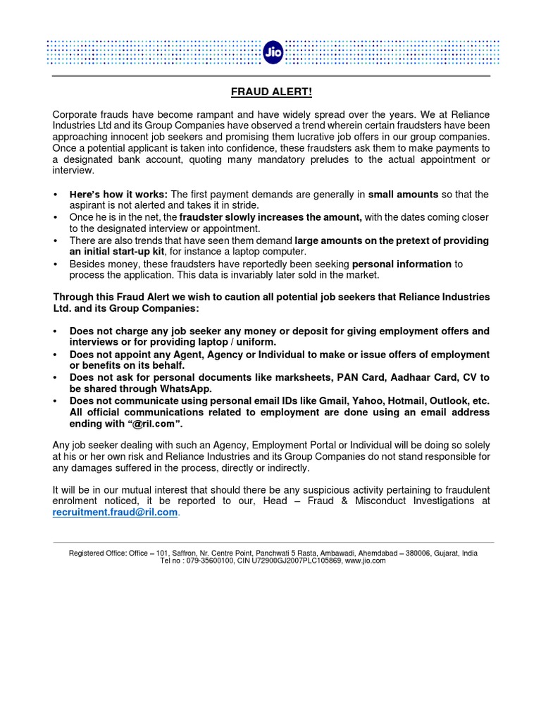 Fraud Alert - English | PDF | Fraud