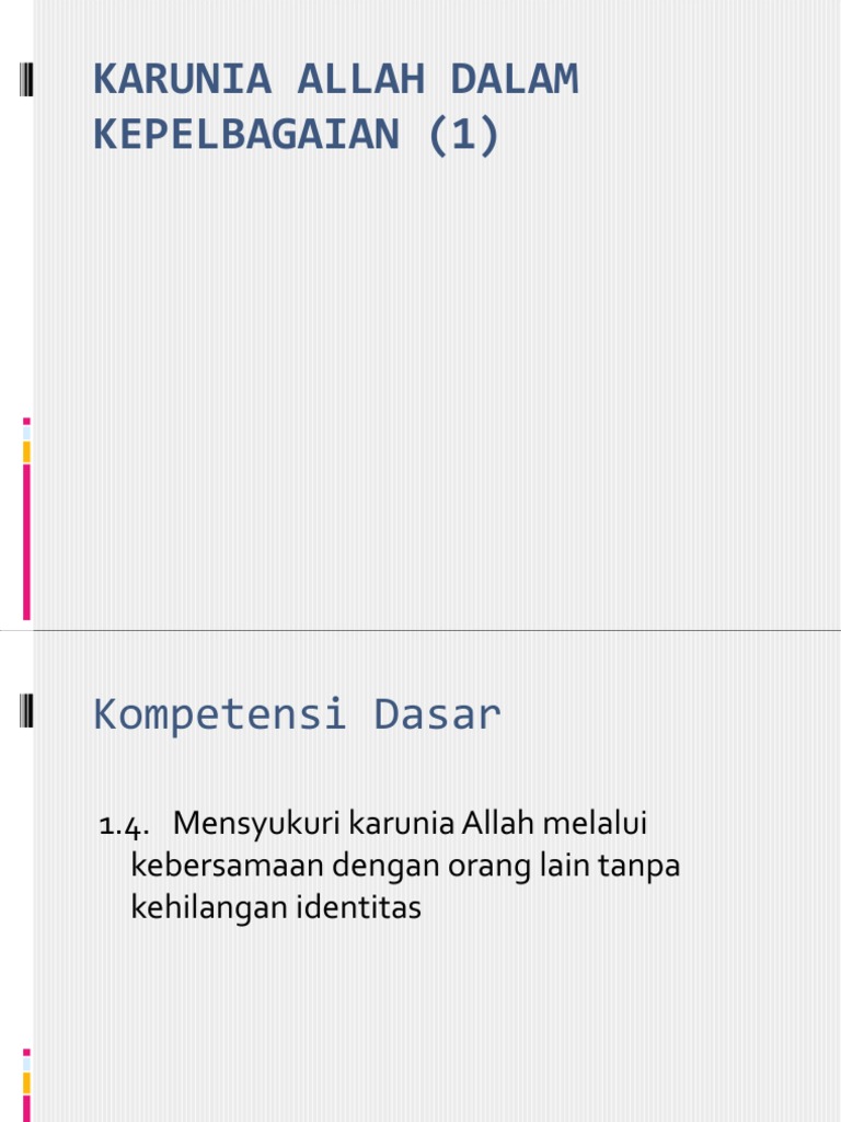 Karunia Allah dalam Kepelbagaian Manusia | PDF | Agama & Spiritualitas