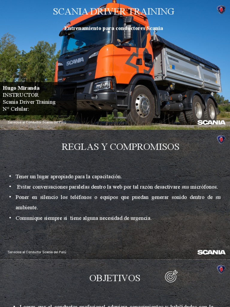 Capacitación para Conductores Scania | PDF | Turbocompresor | Neumático