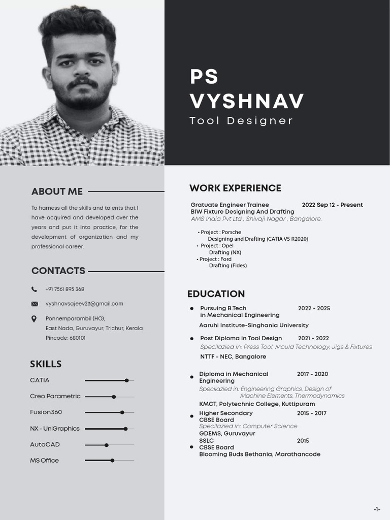 Resume.ps Vyshnav | PDF