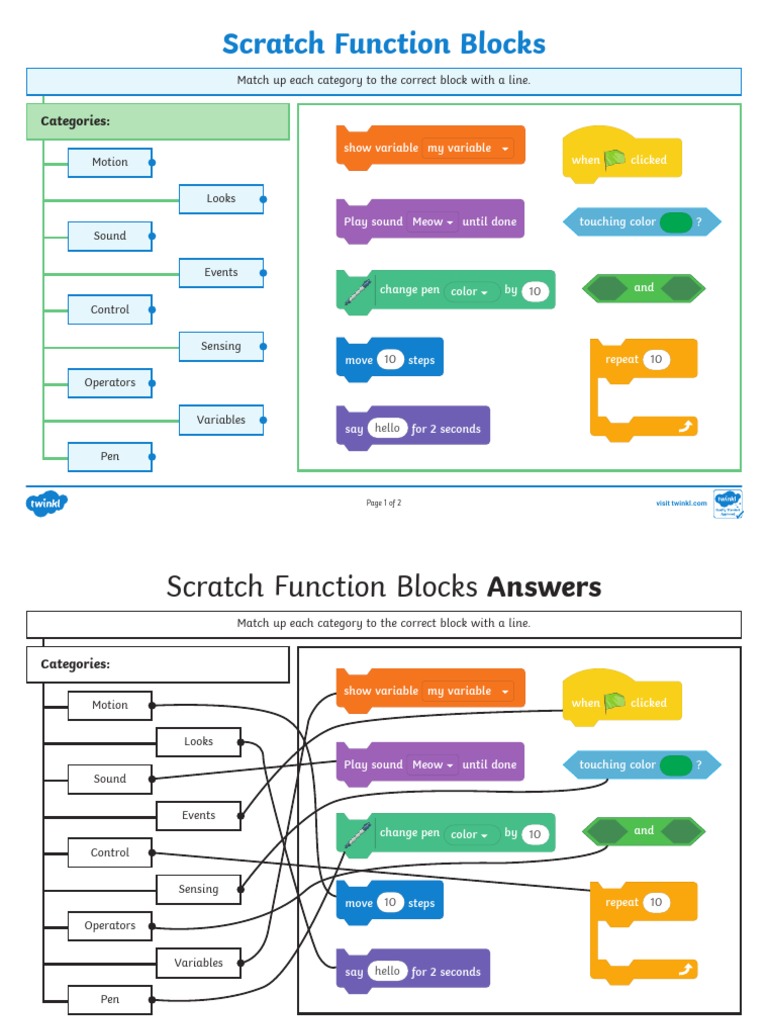 T I 1645893919 ks2 Scratch Blocks Matching Activity Worksheet - Ver - 1 ...