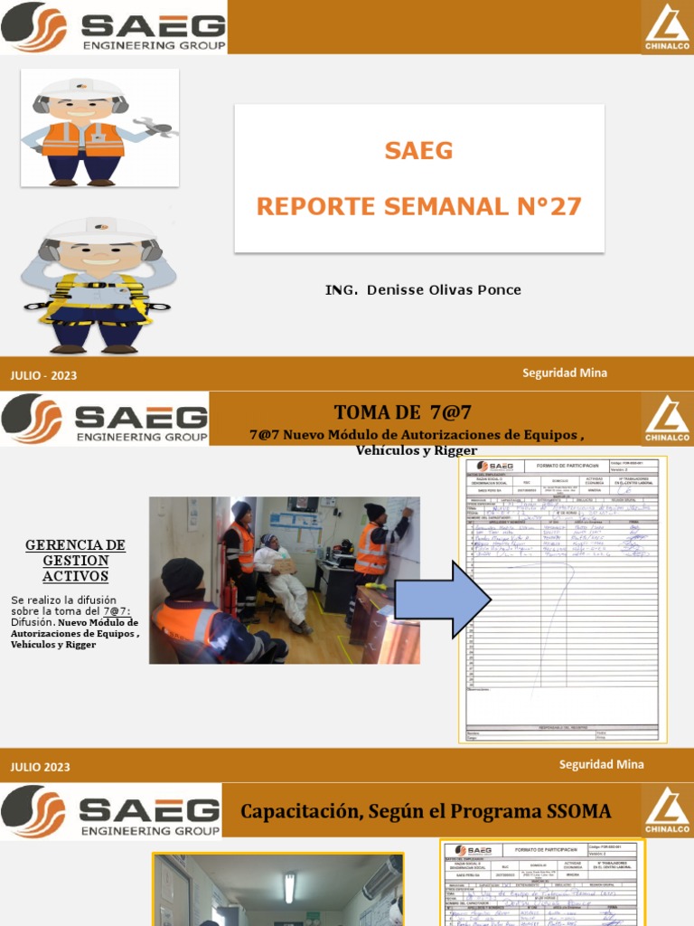 Actividades Mas resaltantes-SAEG PERU SA - R.S.N°27 | PDF