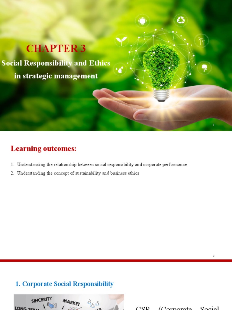 Chapter 3 - Social Responsibility | PDF | Corporate Social ...