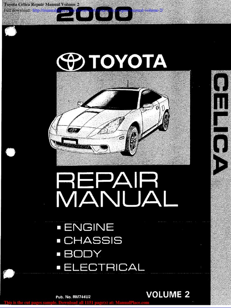 Toyota Celica Repair Manual Volume 2 | PDF