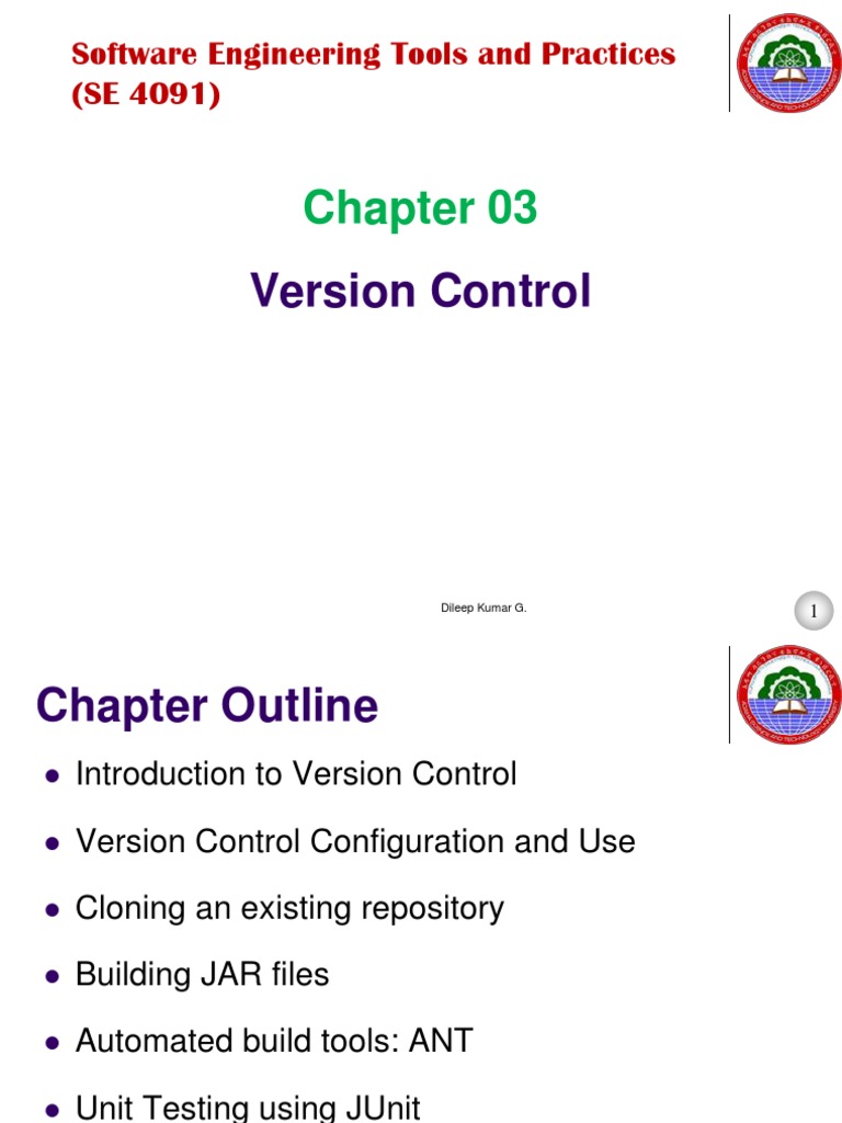 Chapter03 - Version Control | PDF | Version Control | Computer File