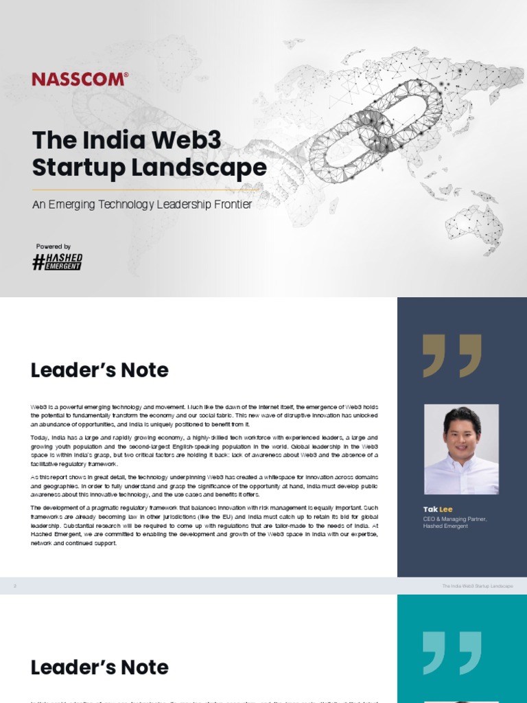 The India Web3 Startup Landscape: An Emerging Technology Leadership ...