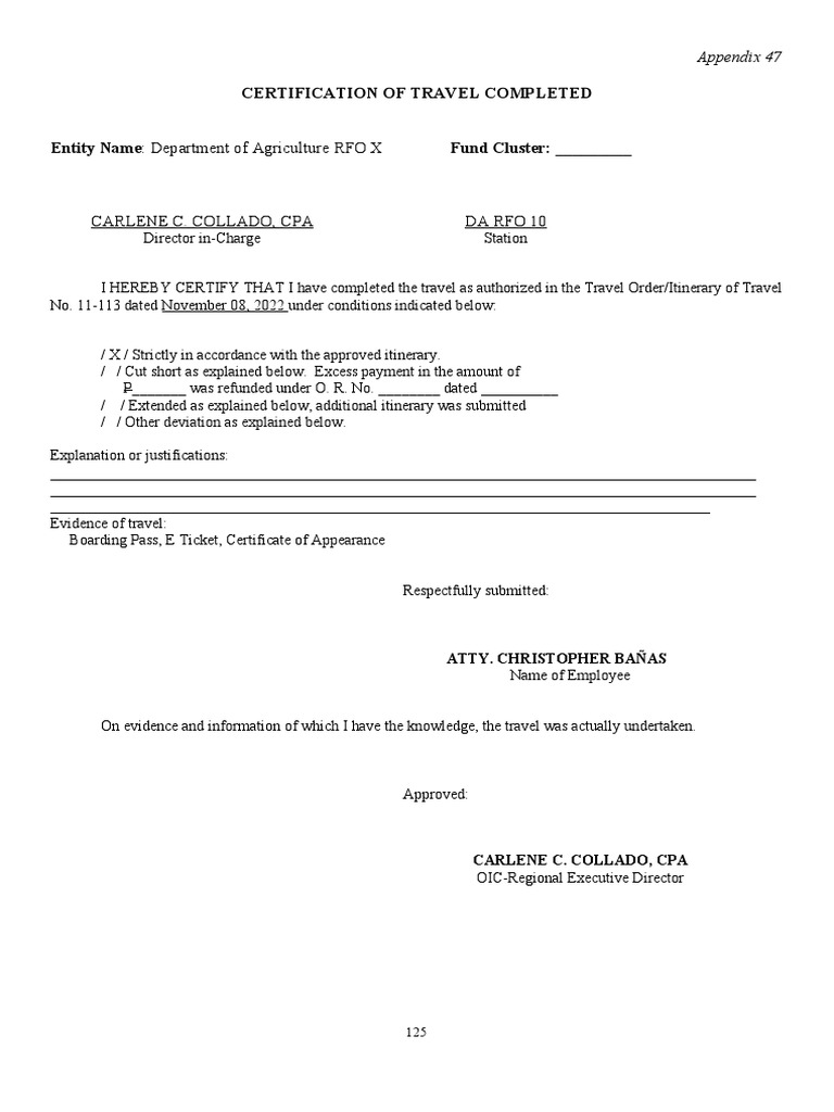 Carlene C. Collado, Cpa Da Rfo 10 | PDF