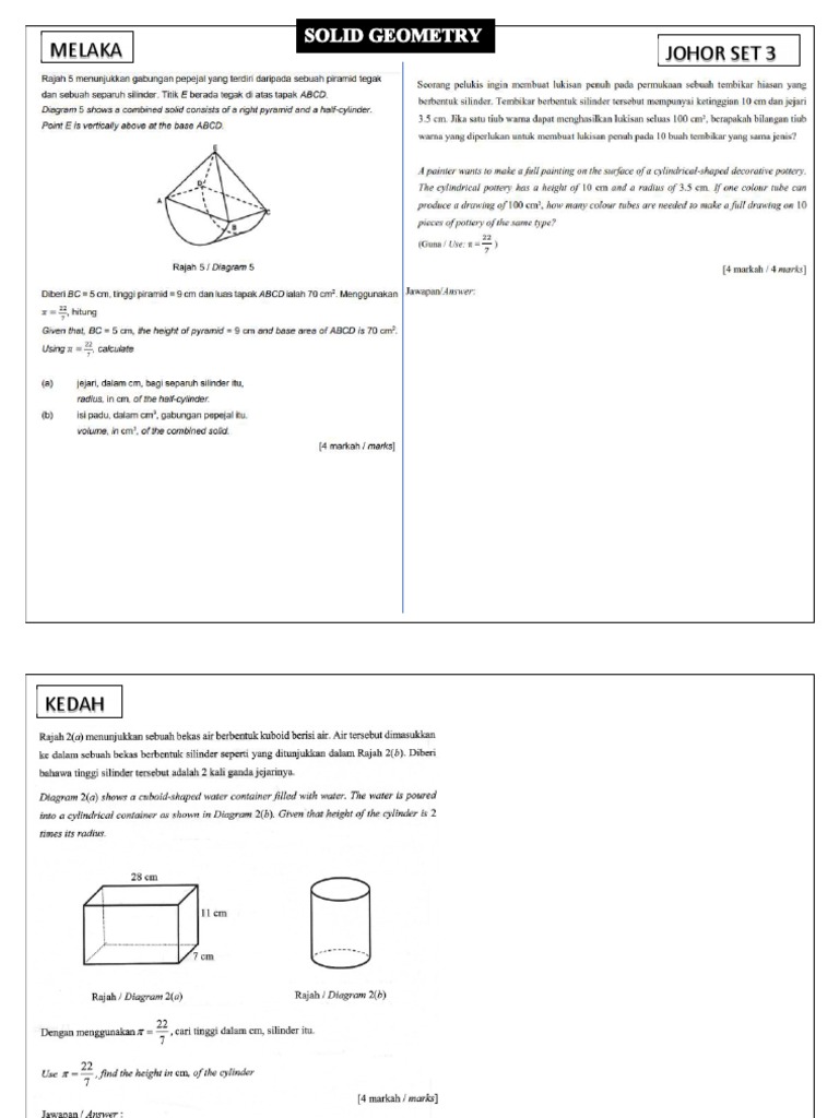 Trial Solid Geometry | PDF