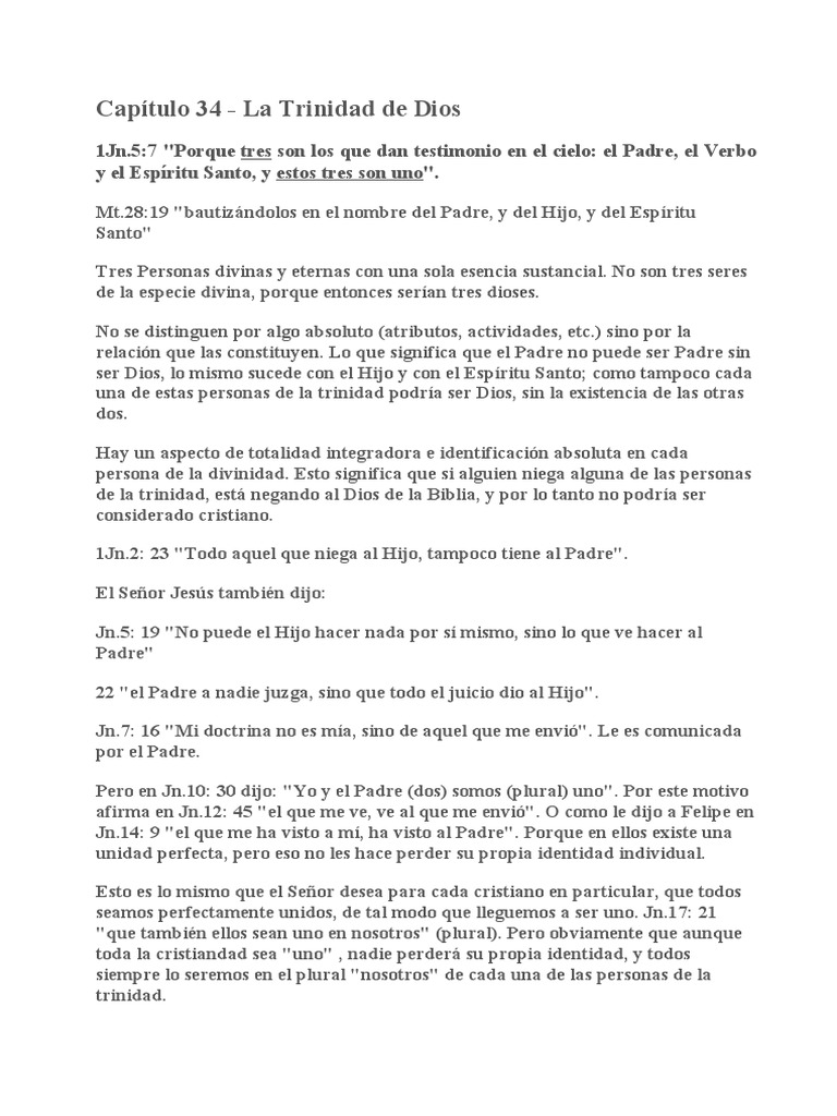 Santisima Trinidad | PDF | Trinidad | espíritu Santo