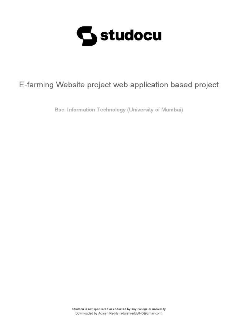 E-Farming Website Project Overview | PDF | Java (Programming Language ...