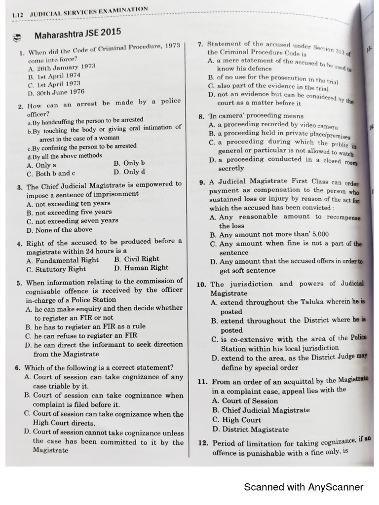 Previous Question Paper 2 | PDF