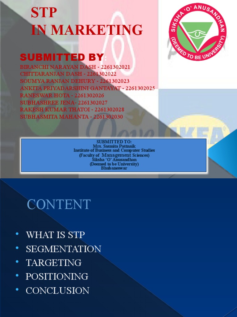 STP Marketing presentation edited | PDF | Market Segmentation | Marketing