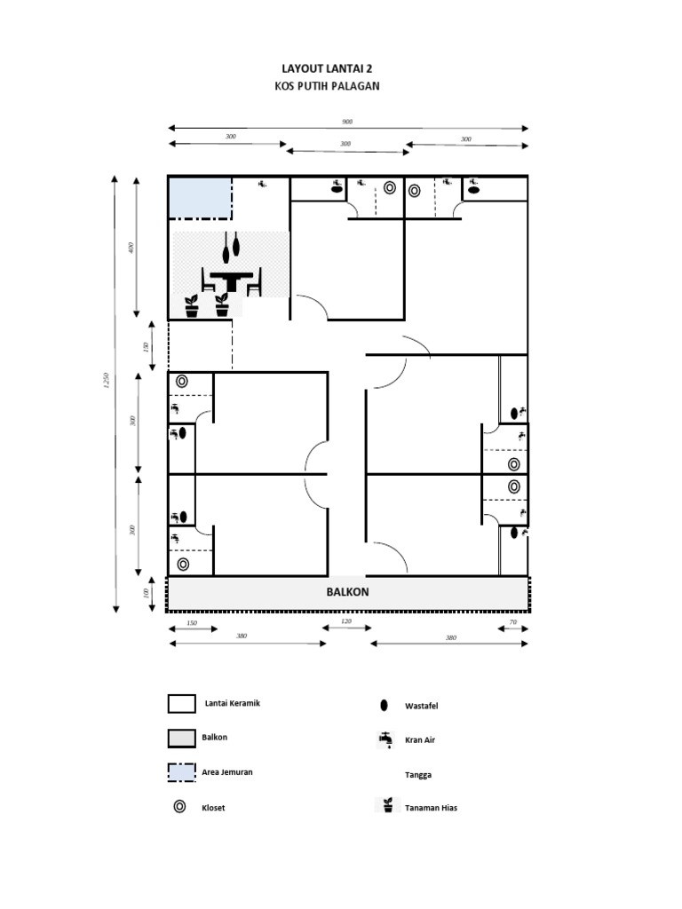 Layout Kos Putih Palagan | PDF