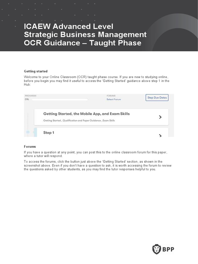 SBM OCR Taught Guidance 2022 | PDF