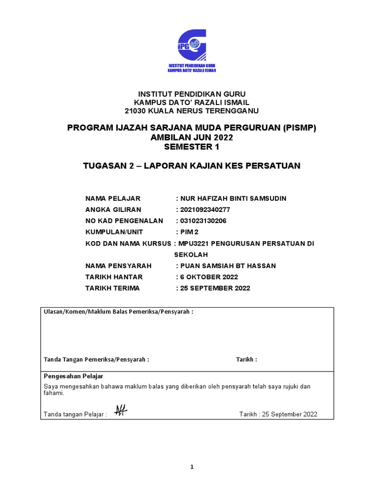 TUGASAN 2-Laporan Kajian Kes | PDF